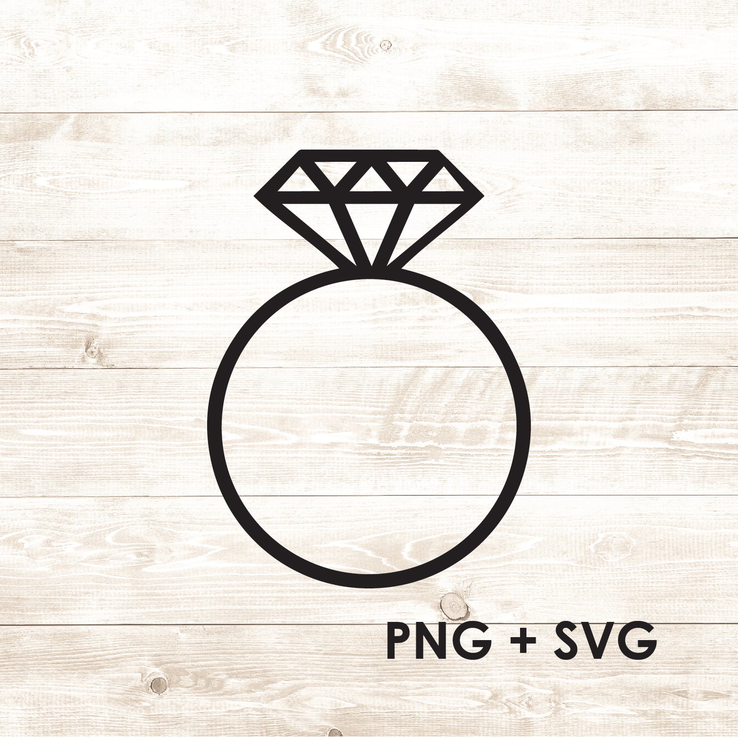 Engagement Ring - Wedding Ring - SVG + PNG - Digital Download – Too ...