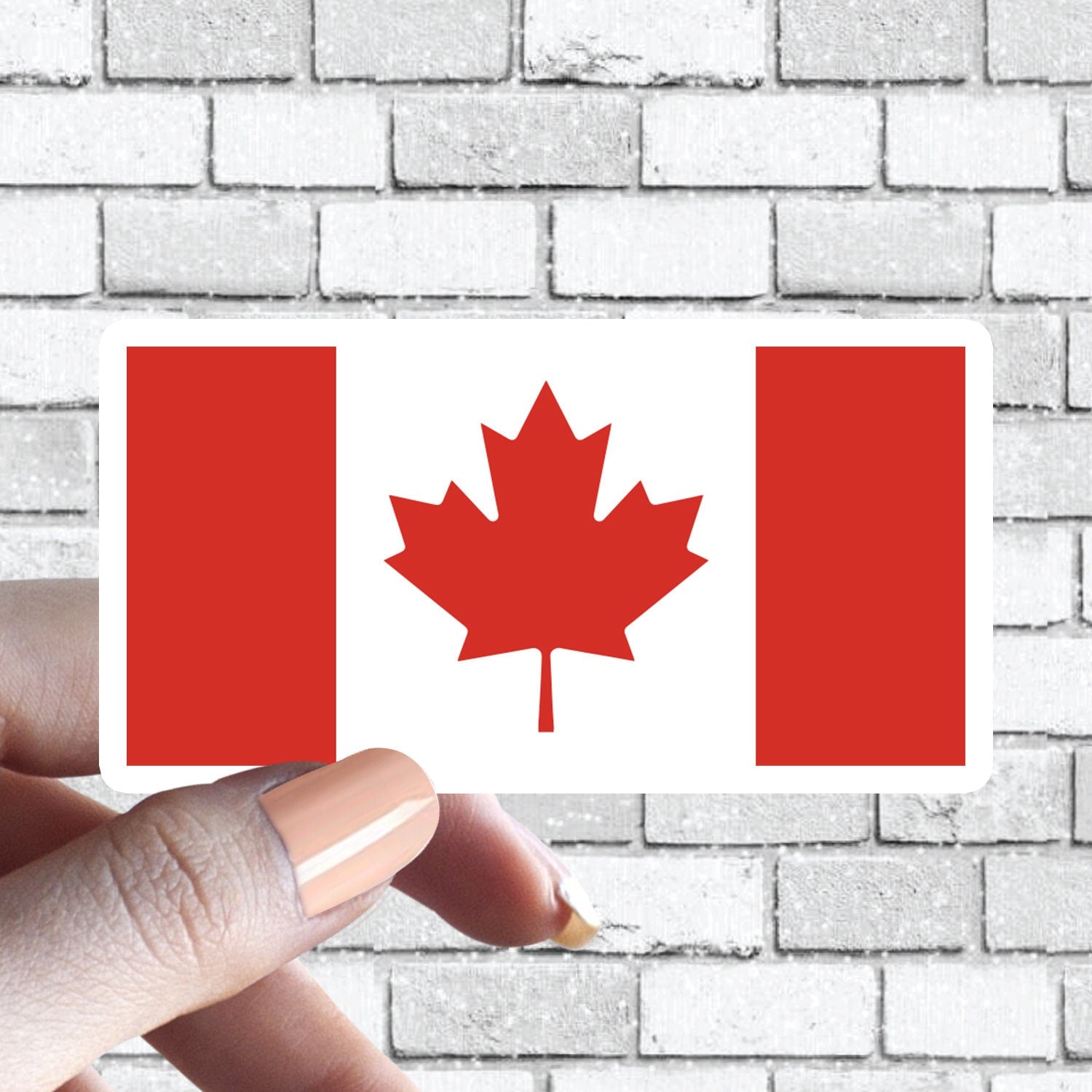 Canada Flag Sticker Canadian Flag Country Sticker – Too Sweet Designs
