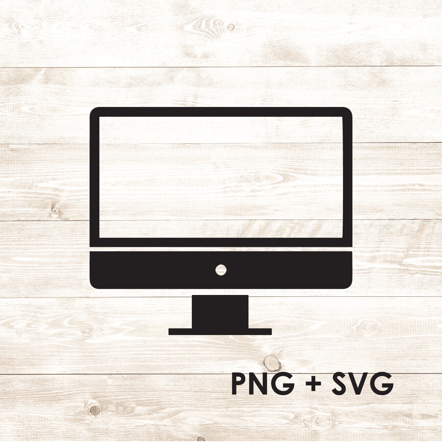 Desktop - Simple Desktop - SVG + PNG - Digital Download – Too Sweet Designs