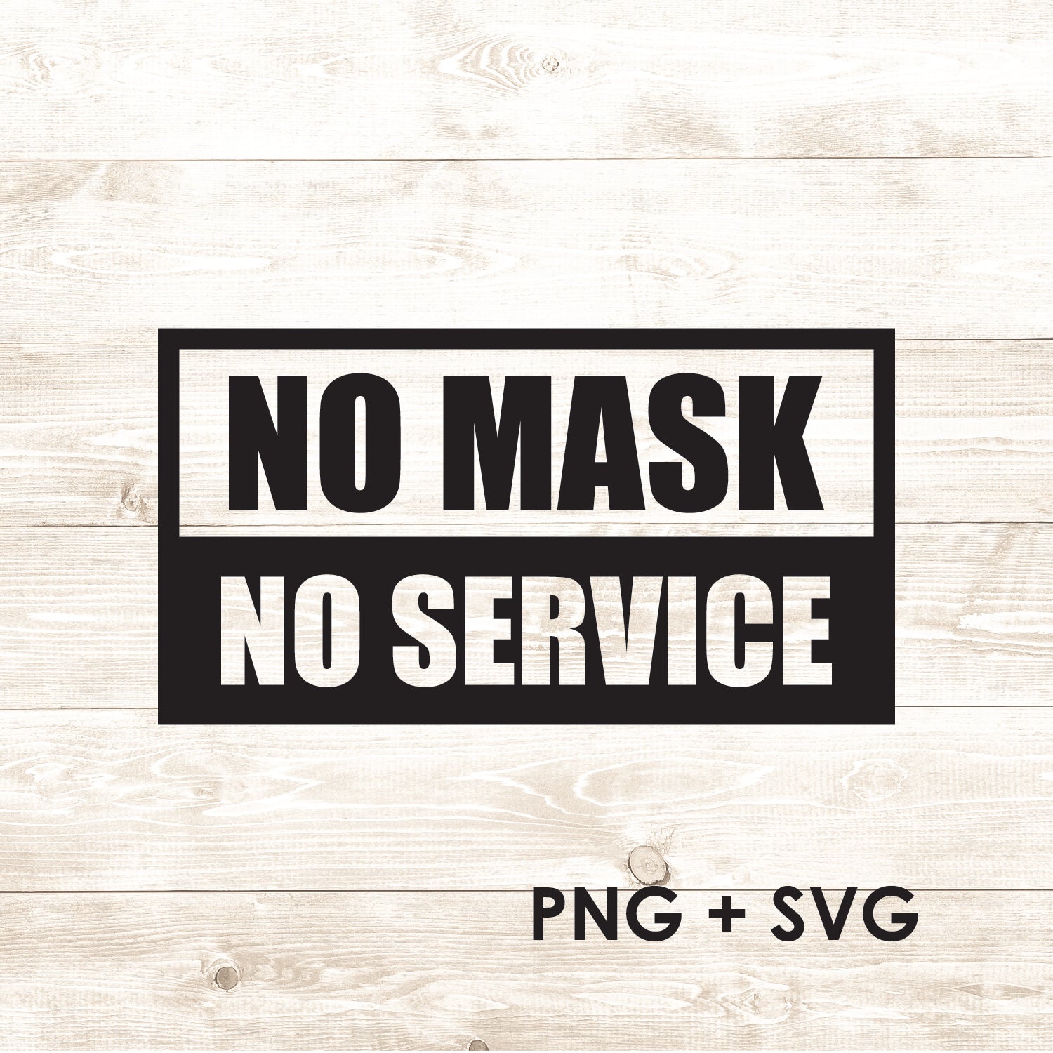 Mask Notice - No Mask No Service - Covid-19 Protective Safety Gear - S ...